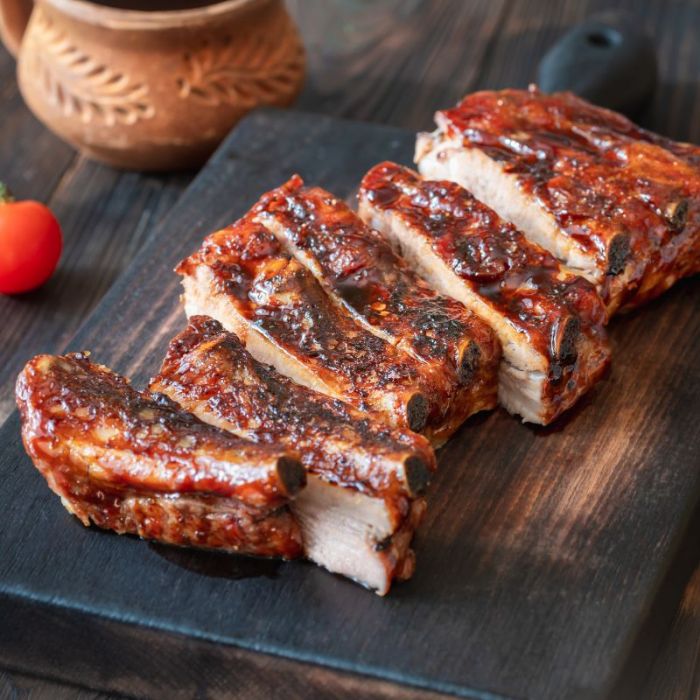 Ribs di suino barbecue precotte 500g - FOODEXPLORE